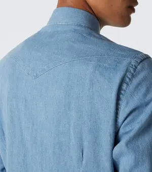 Eleventy Denim Western Shirt