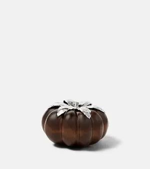 TAVARES 1922 Wood Fruits Sterling Silver And Wood Decorative Object - Brown