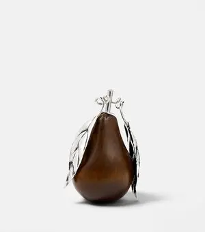 TAVARES 1922 Wood Fruits Sterling Silver And Wood Decorative Object - Brown