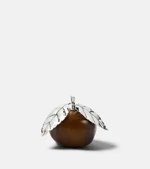 TAVARES 1922 Wood Fruits Sterling Silver And Wood Decorative Object - Brown