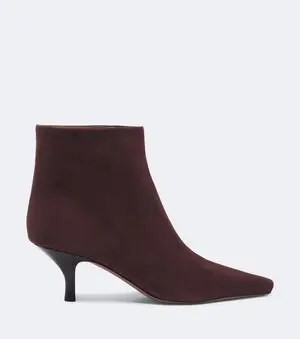Paris Texas Rose Suede Ankle Boots