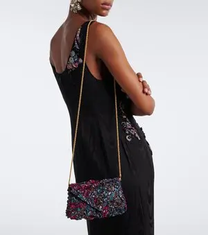 Dries Van Noten Embellished Embroidered Clutch