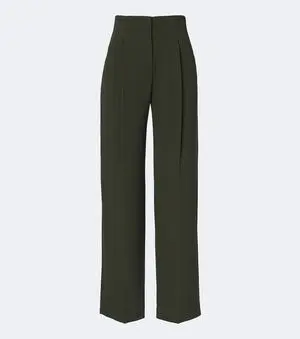 Veronica Beard Kenneth Wide-leg Pants - Green