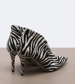GIANVITO ROSSI Vania Zebra-print Calf Hair Pumps
