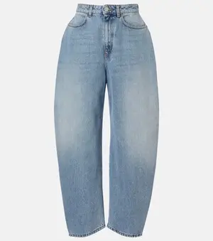 RÓHE Barrel-leg Jeans - Blue