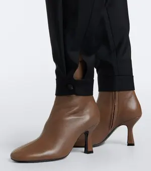 SOULIERS MARTINEZ Talin Leather Ankle Boots - Brown