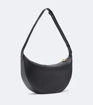 JOSEPH Bean Large Leather Shoulder Bag - Black