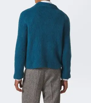 Dries Van Noten Alpaca And Wool-blend Cardigan