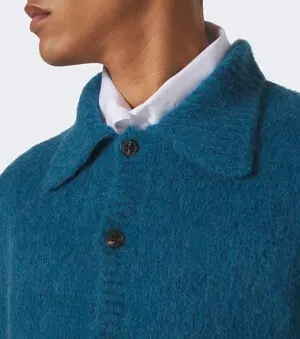 Dries Van Noten Alpaca And Wool-blend Cardigan