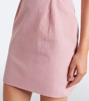 Magda Butrym Floral-appliqué Mini Dress - Pink