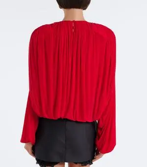 Magda Butrym Gathe Top - Red