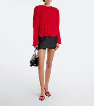 Magda Butrym Gathe Top - Red