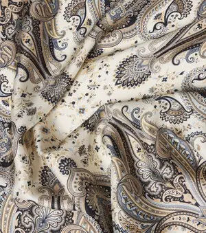 Etro Printed Silk Twill Scarf