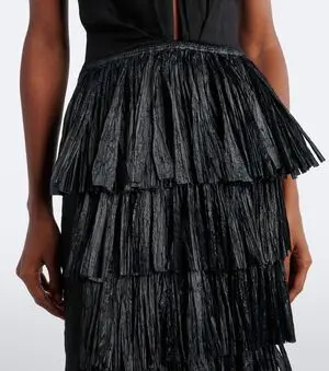 Johanna Ortiz Embellished Linen Dress