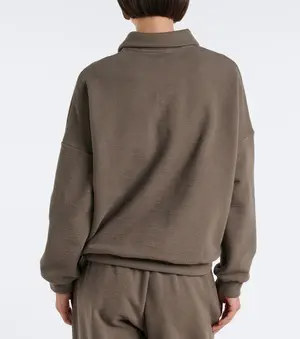 Magda Butrym Cotton-blend Fleece Polo Sweater