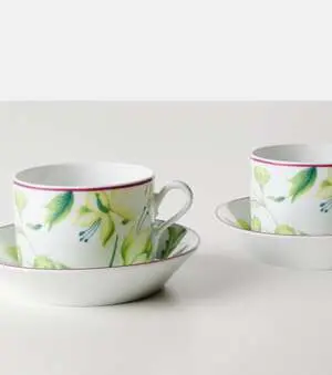 GINORI 1735 Porcelain Teacup And Saucer Set