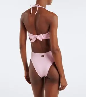 Balmain Ruched Bikini - Pink