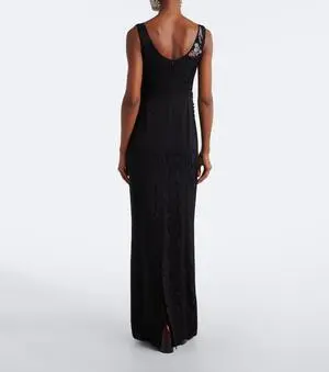 Dries Van Noten Appliqué Embellished Gown