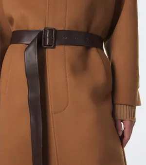 Saint Laurent Belted Wool Coat