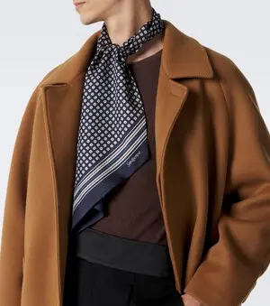 Saint Laurent Belted Wool Overcoat