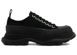 Alexander McQueen Tread Slick Low Lace Up Triple - Black