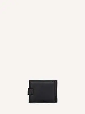 Balmain Pulse Trifold Smooth Leather Wallet - Black