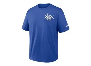 KAWS Nike Mlb Fanatics Fest Elevated Max 90 Los Angeles Dodgers Tee Shirt - Game Royal