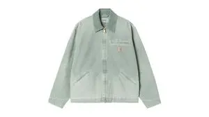 Carhartt Work In Progress Og Detroit Destroy Wash Jacket - Shady Green