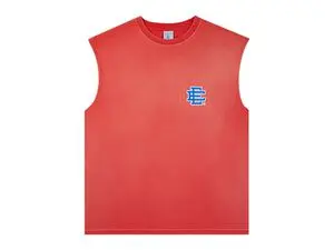 ERIC EMANUEL Ee Basic Cutoff Tank - Washed Red/blue