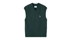 OVO Golf Basketweave Sweater Vest - Midnight Green