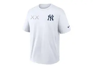 KAWS Short Sleeve Nn Max 90 New York Yankees Tee Shirt - White