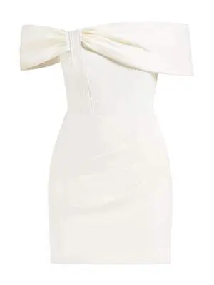 TIA DORRAINE Signature Of The Sun Mini Dress - White