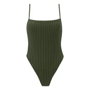 THAYNNE SWIMWEAR One Piece Jacquard Textured Knit - Green