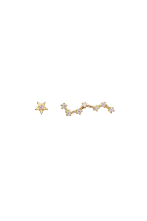LISA&CO. Silver Earrings Big Dipper - Gold