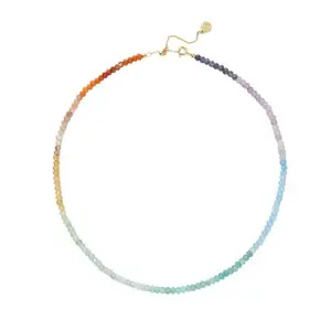 MISS CECILIA Rainbow Beaded Necklace