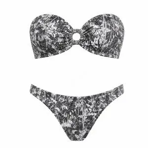 Jacques Zolty Lea Bikini Jungle Print - Black