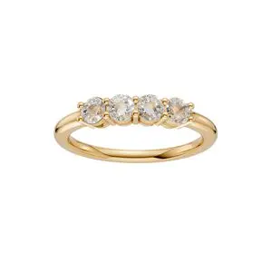 AYA FINE JEWELRY 14k Gold Four Stone Lab Grown Diamond Ring - Yellow