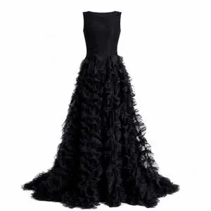 ROSIE BILLINGTON Julia Ball Gown With Ruffle Skirt
