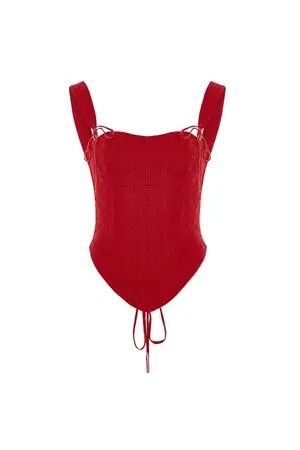 PCFG The Broderie Anglaise Edit Structured Embroidered Corset