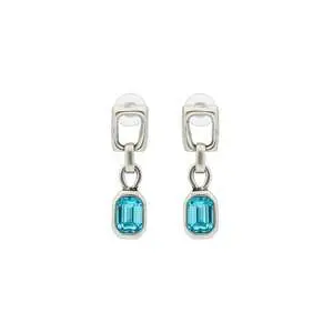 BY VIRGO Silver / Blue Elara Earrings - Silver/blue