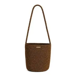 MONARCH Bronze Crochet Bucket Bag