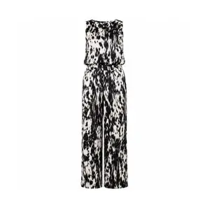 OH!ZUZA NIGHT&DAY Printed Viscose Satin Set - Black
