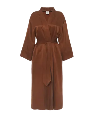NUDEA Eco-luxe Kimono Robe Cocoa - Brown