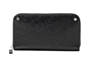 Balenciaga Classic Continental Zip Around Wallet - Black