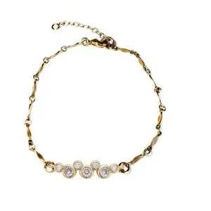 Rachel Nathan Chain: Bubbles Bracelet - Gold