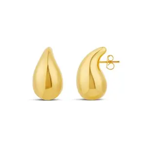 SHYMI Statement Tear Drop Earrings - Gold
