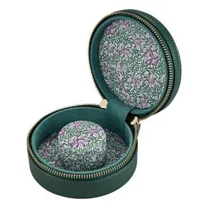 Wolf Sophia Round Zip Jewellery Case Forest - Green