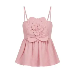 Yumi Kim Coco Linen Top - Pink