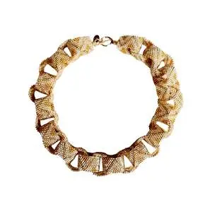 ILIANA ARRAZOLA Bold Chunky Link Necklace In Gold And Silver - Gold/silver