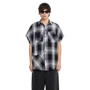 MYSIMPLICATED Division Sleeveless Shirt - Grey